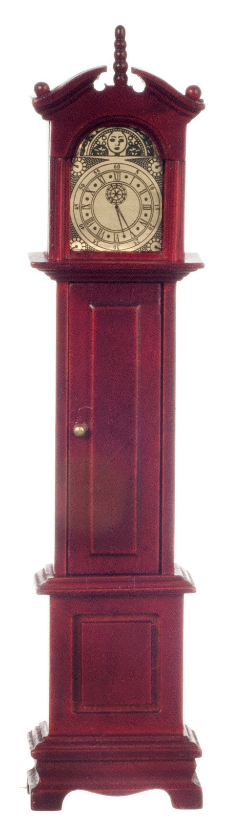 Dollhouse Mahogany Grandfather Clock , Dollhouse